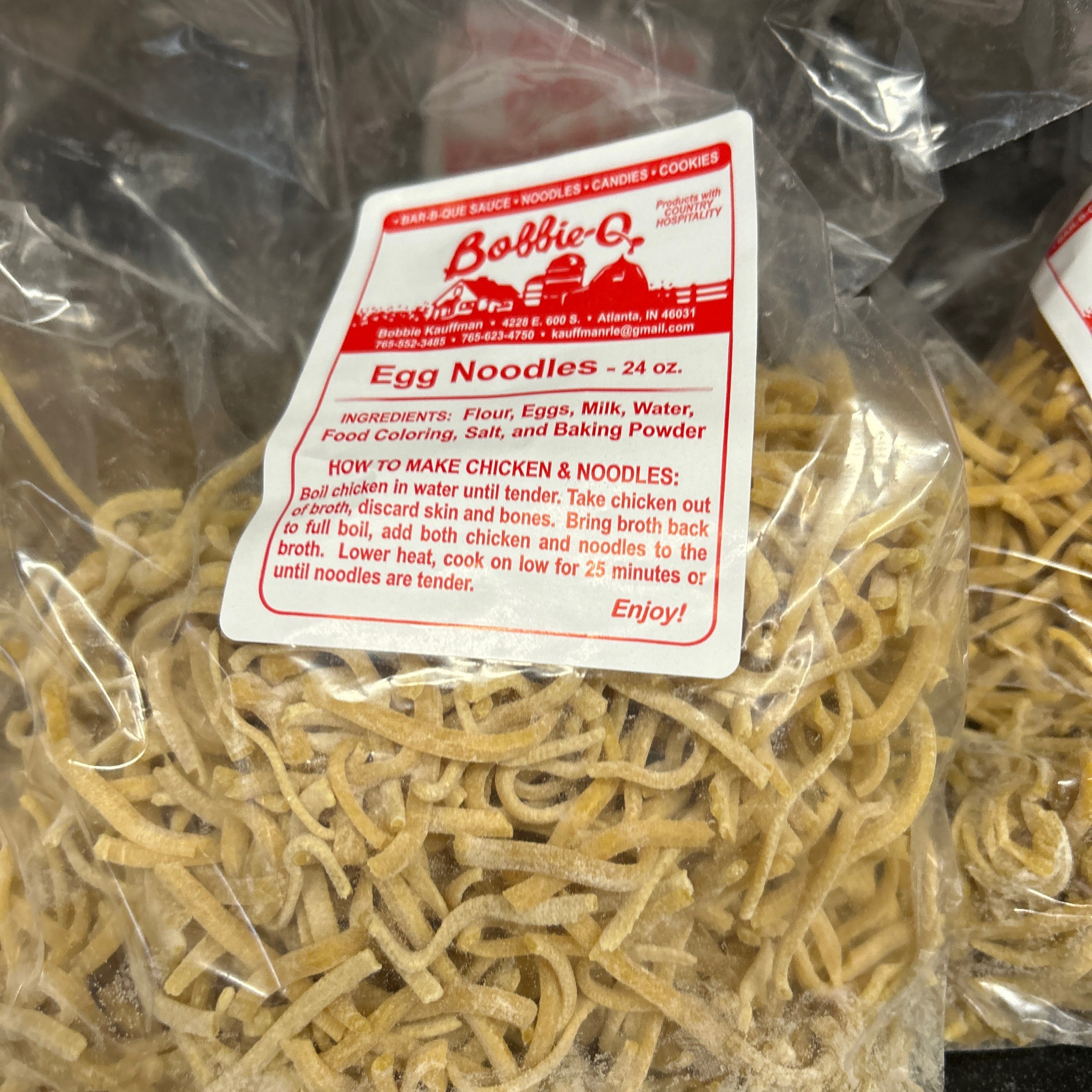 Thin Egg Noodles | Bradley Training Stables & BTS Meats
