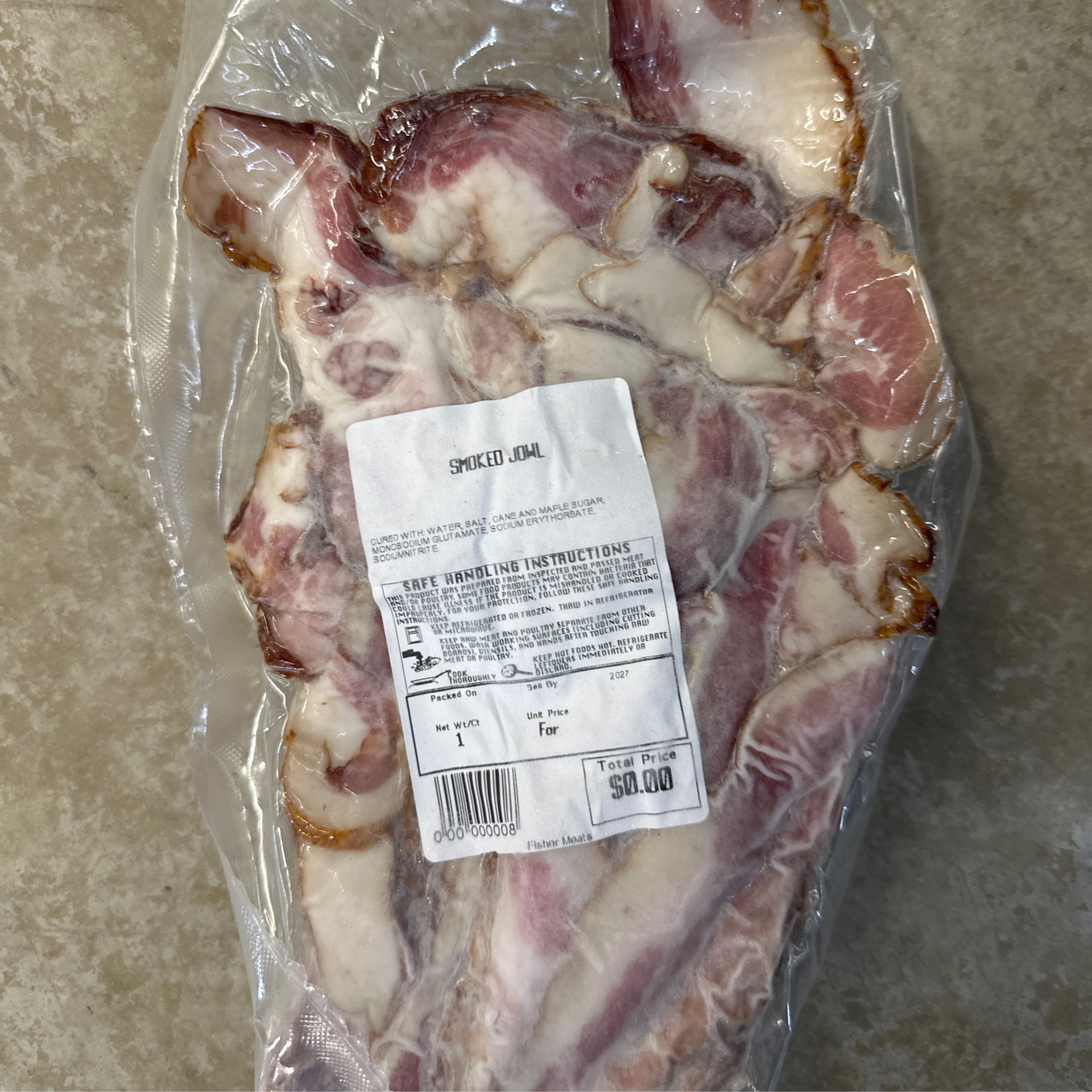 Smoked Jowl Bacon | Bradley Training Stables & BTS Meats